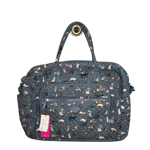 Vera Bradley | Bags | Nwt Vera Bradley Cats Meow Weekender Travel Bag ...